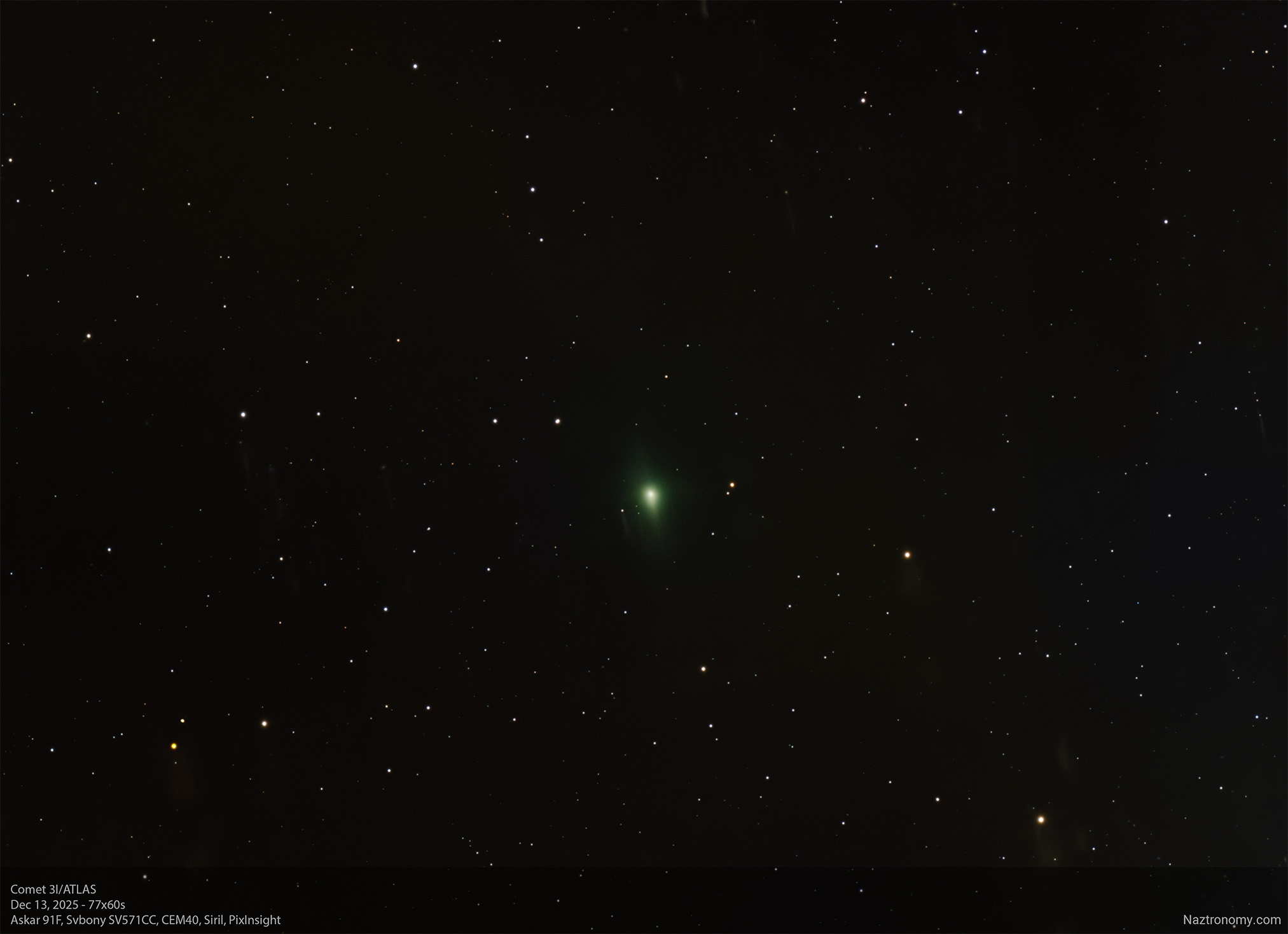 Comet 3I/ATLAS from Boston - Sky & Telescope